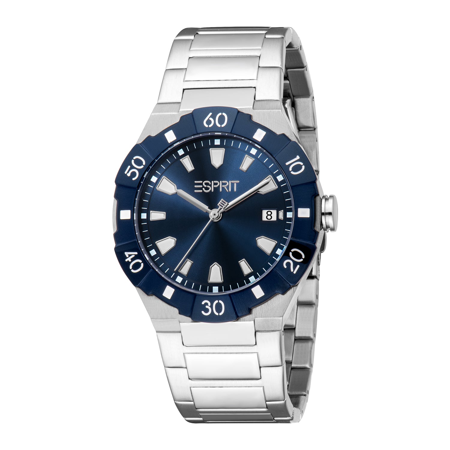 Esprit Men's 40mm Fashion Silver Color Dial Watch – Jacobs Jewels and ...