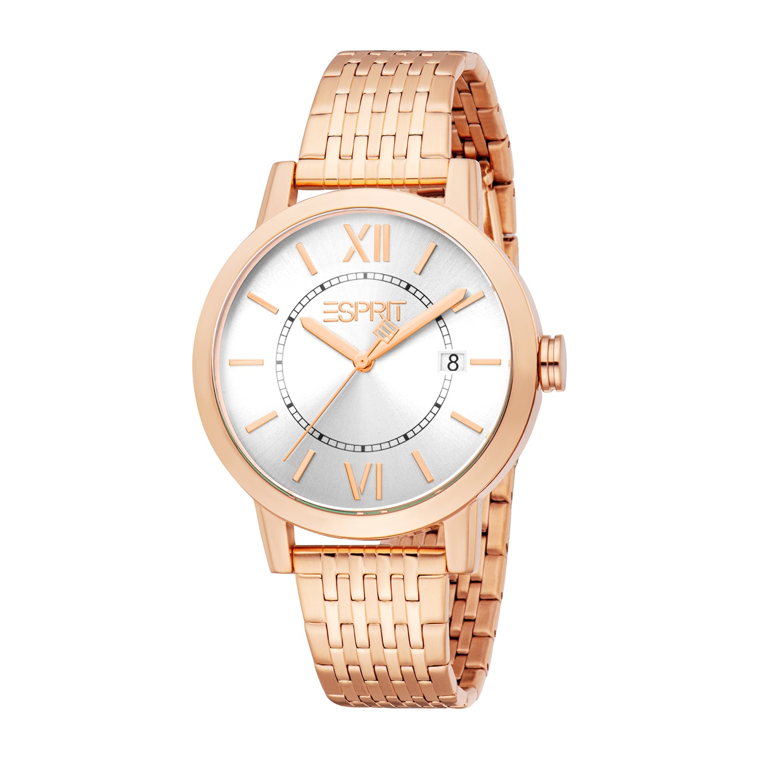 Esprit Men's 40mm Fashion Rose Gold Color Dial Watch – Jacobs Jewels ...