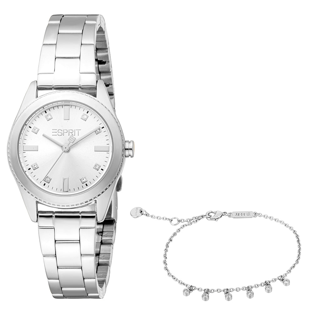 Esprit Women's 28mm Emery Fashion Silver Dial Watch – Jacobs Jewels and ...