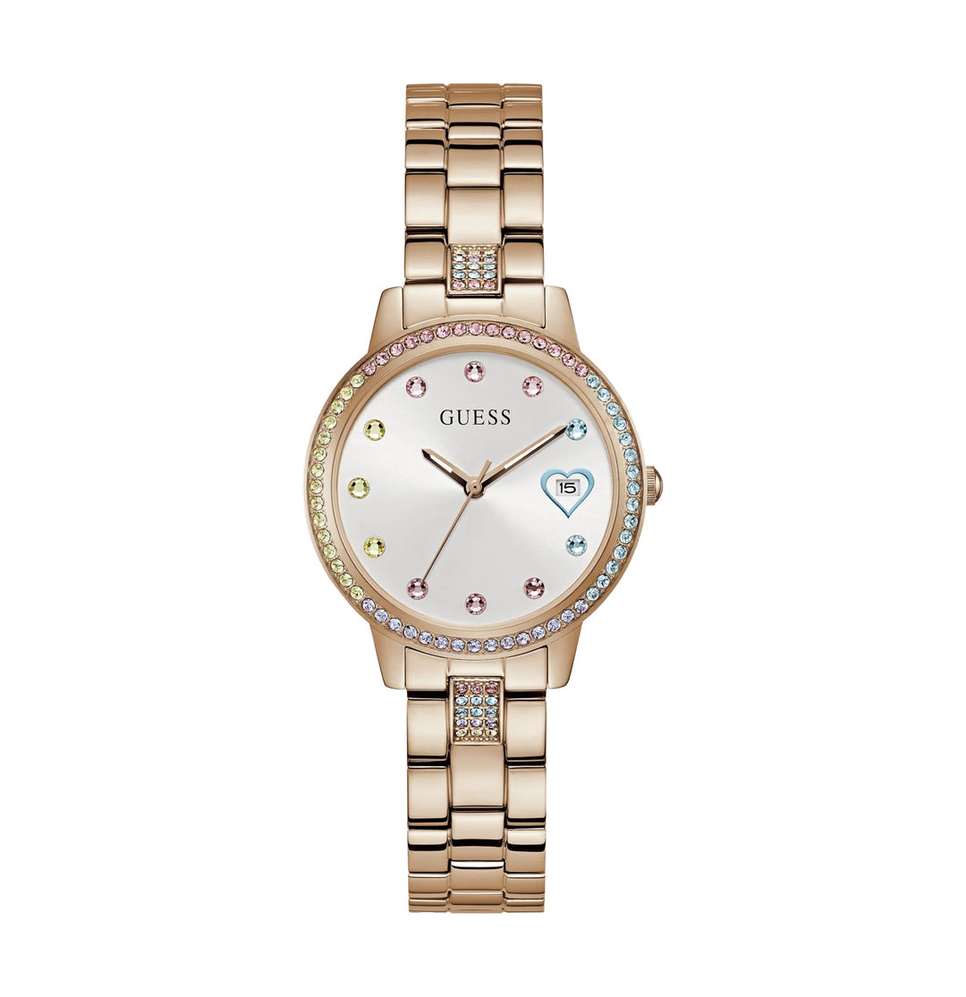 Guess Women's Watch Rose Gold Tone Case Quartz – Jacobs Jewels and Watches