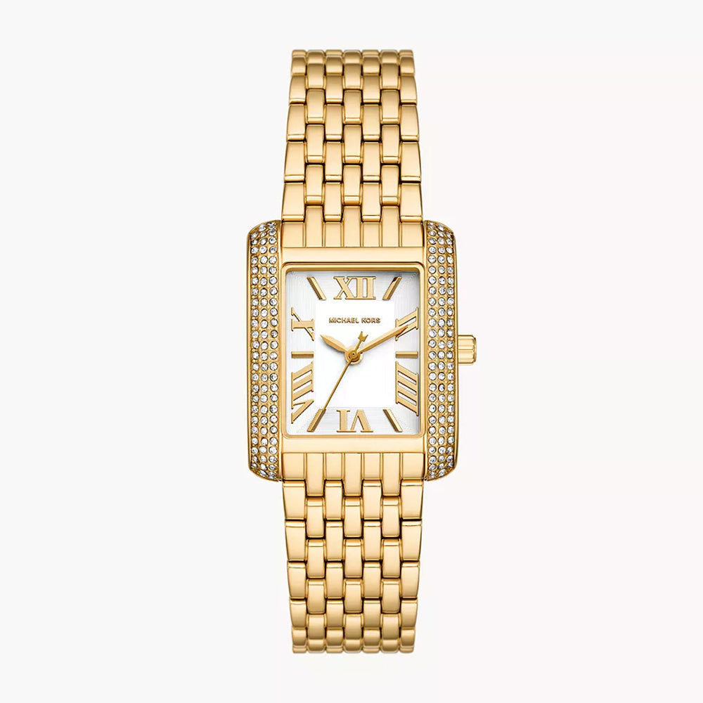 Michael Kors Emery Three-Hand Gold-Tone Stainless Steel Watch – Jacobs ...