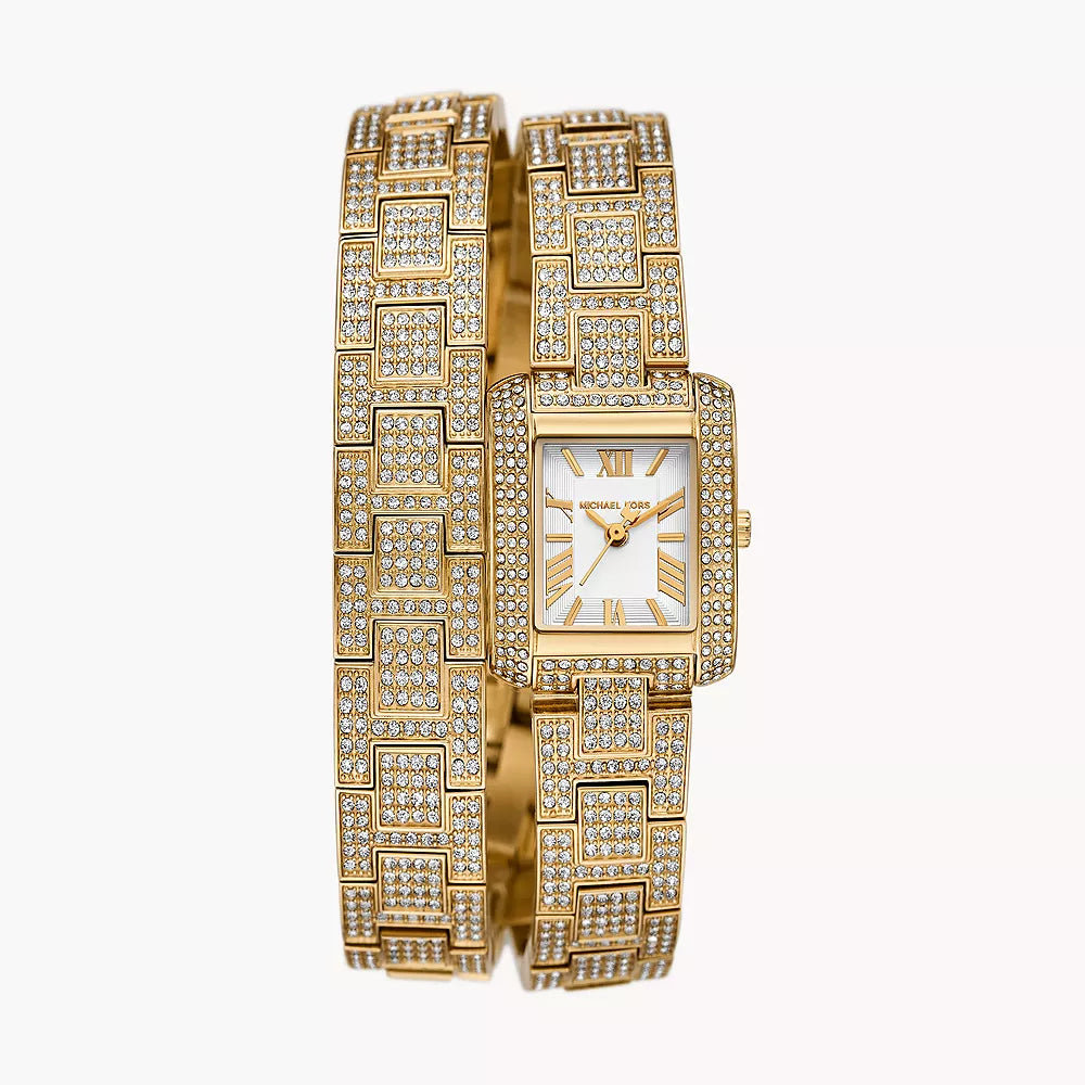 Michael Kors Emery Three-Hand Gold-Tone Stainless Steel Watch – Jacobs ...