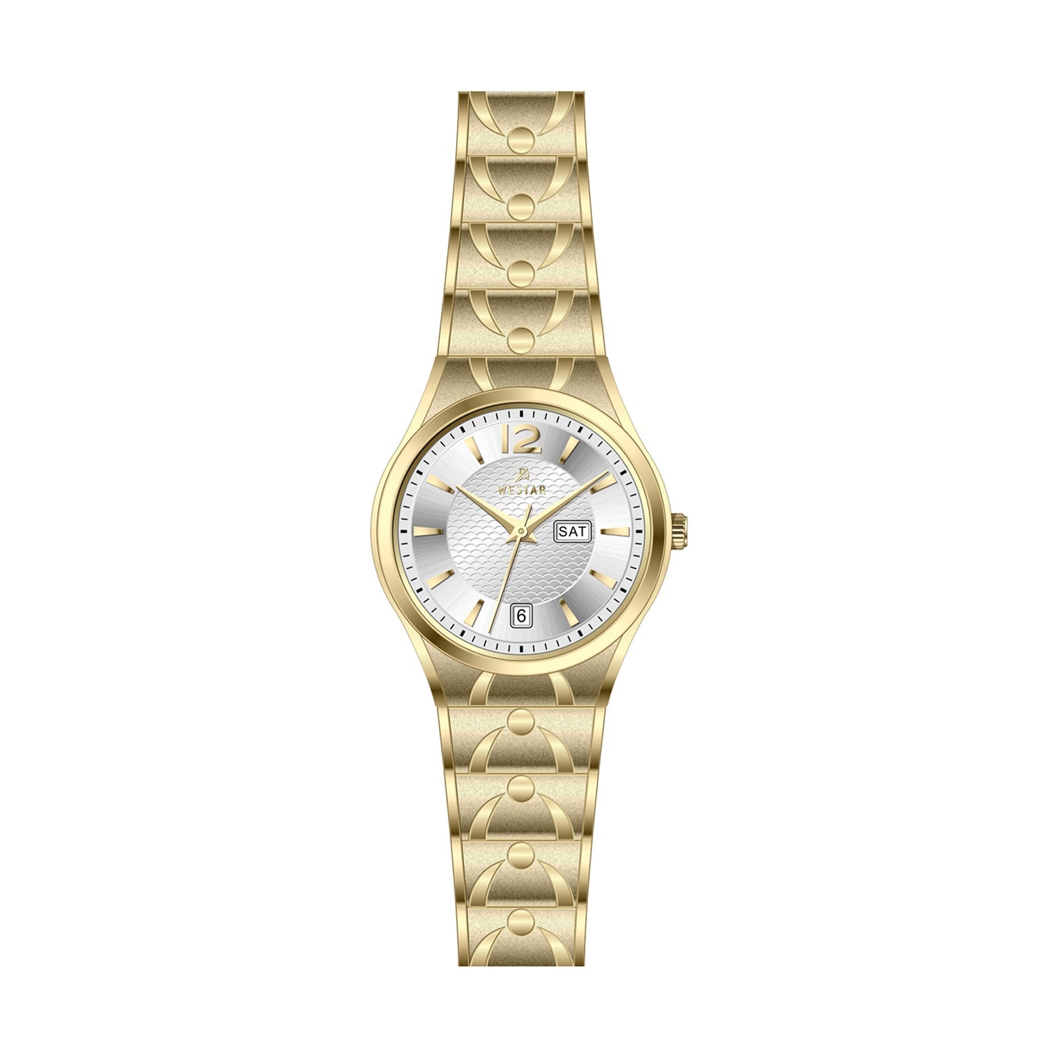 Westar Executive Ladies 25 mm Silver Dial Quartz Watch - EX6608GPN107 ...