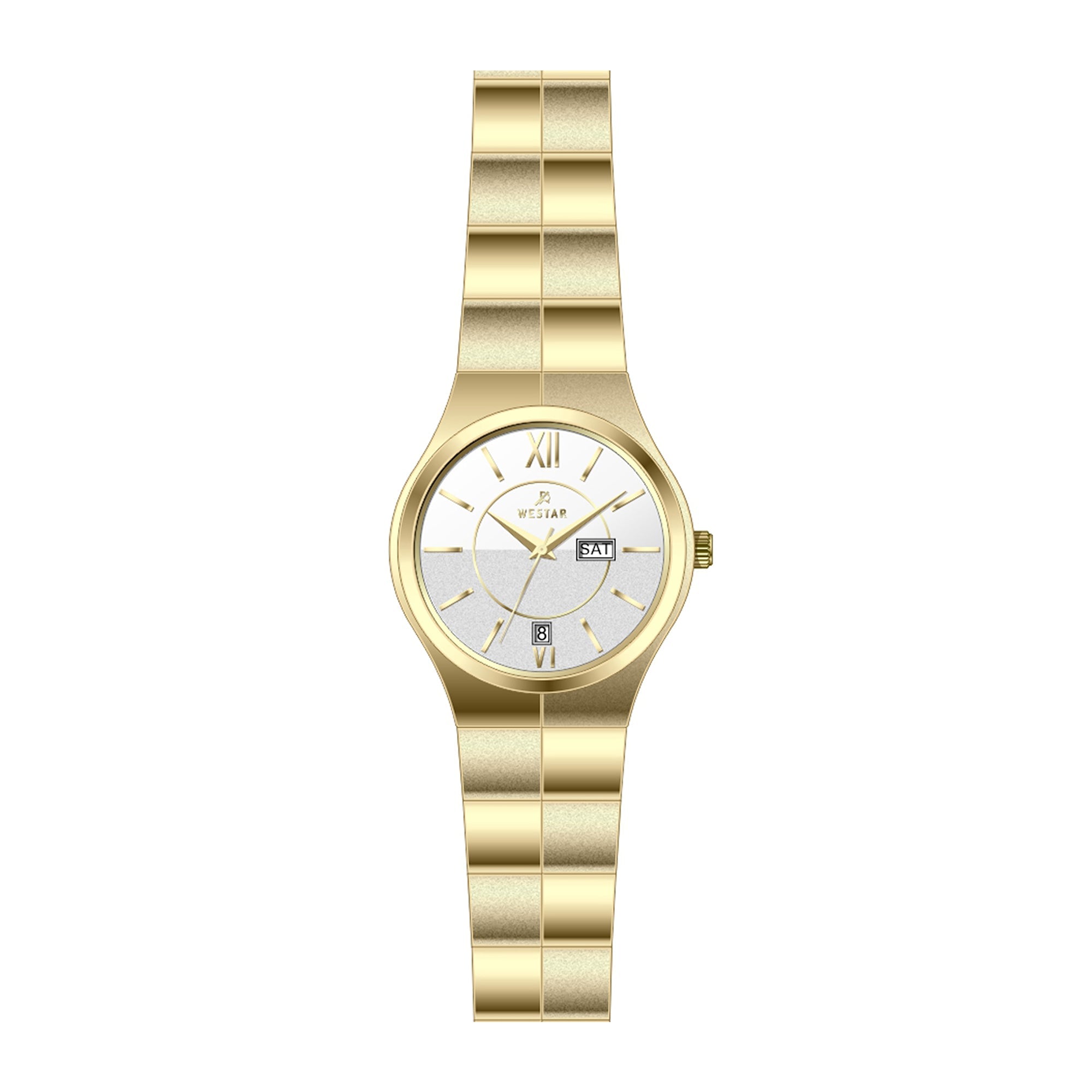 Westar Executive Ladies Silver Dial Quartz Watch - EX6615GPN107 ...
